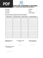 Material Usage Report Template | PDF
