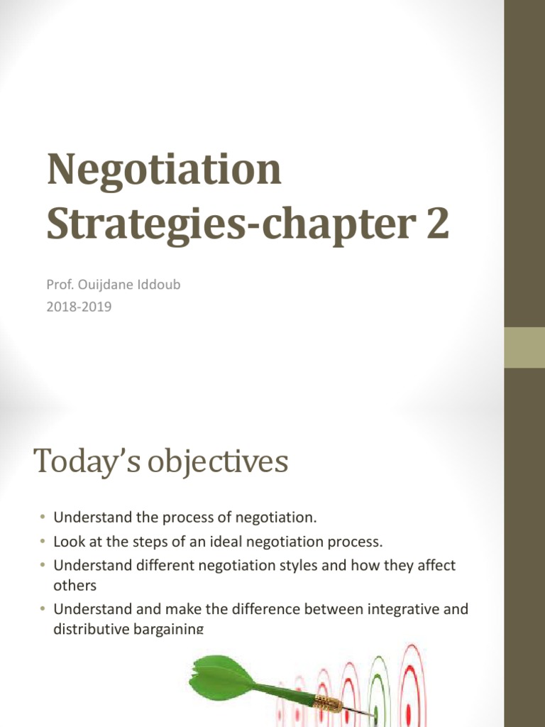 Week 2 Negotiation Process | PDF | Bargaining | Negotiation