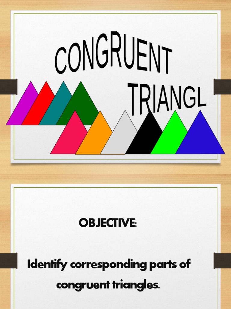APRIL 5 Congruent Triangles 1 | PDF | Triangle | Angle