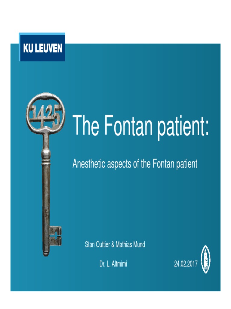 Anesthetic Aspects of The Fontan Patient | Download Free PDF | Heart ...