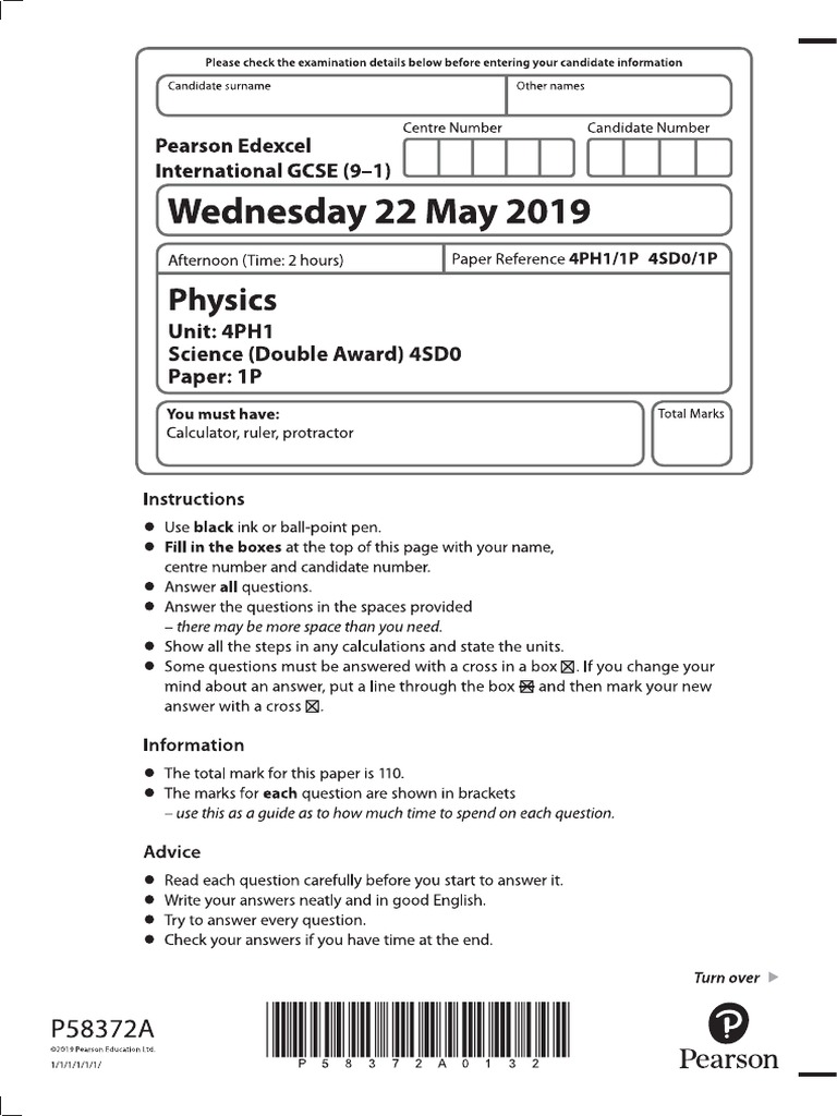 June 2019 Question Paper 1P | PDF