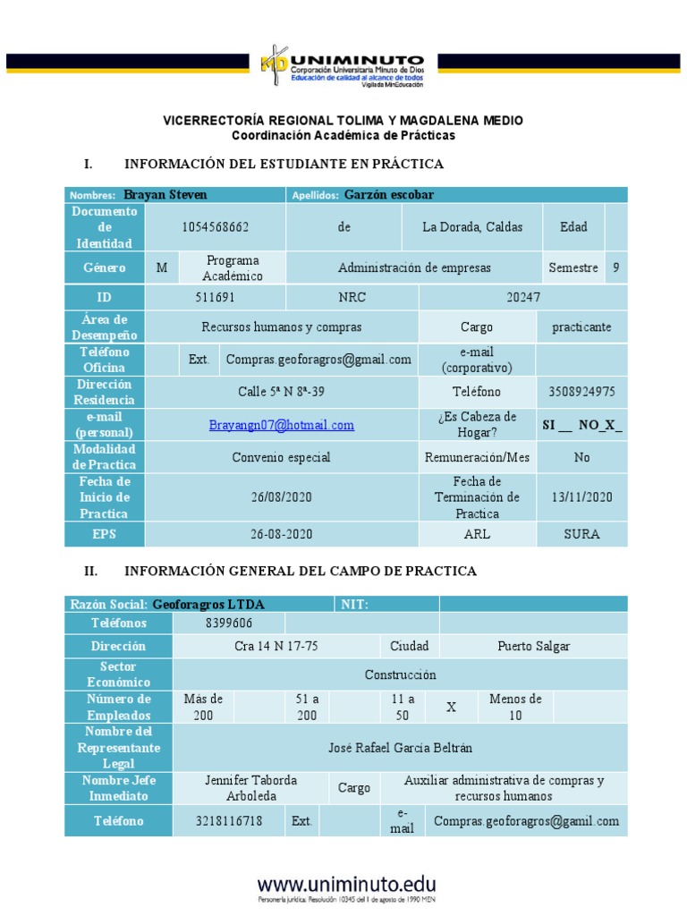 Segundo Informe BRAYAN | PDF | Empresas | Evaluación
