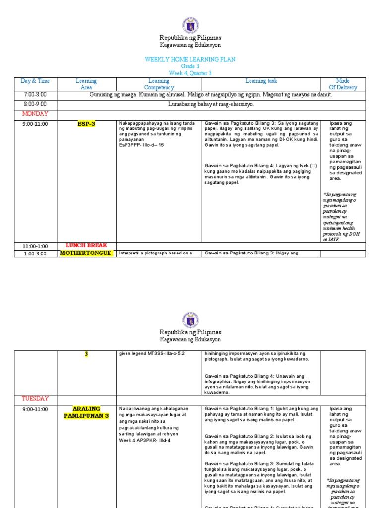 Week 4 Grade 3 Q 3 | PDF