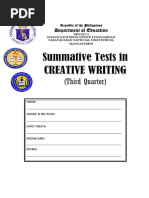 Midterm Exam - Creative Writing | PDF | Narration | Writing