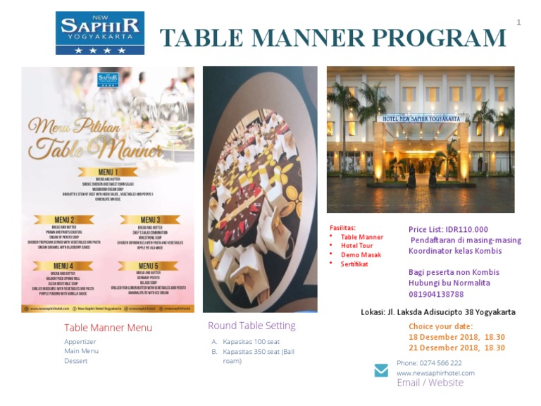 Poster Table Manner | PDF