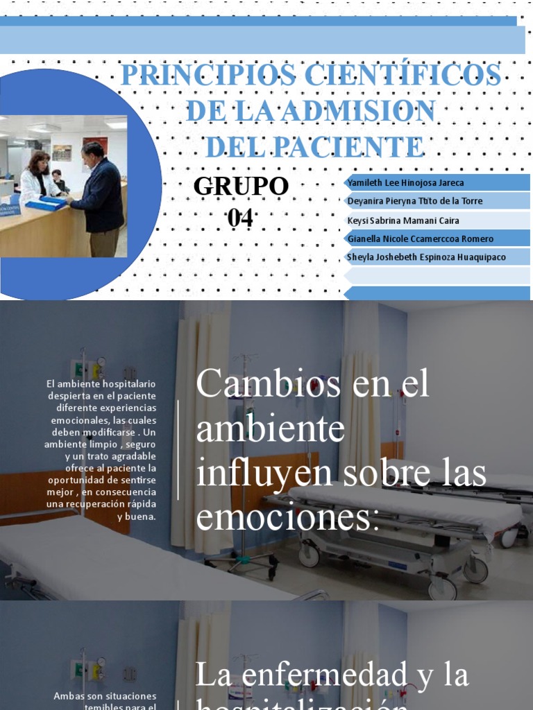 Principio Basico de Admision Del Paciente - Actualizado | PDF