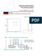Isolated Footing Design (Square Footing) | PDF | Geotechnical ...