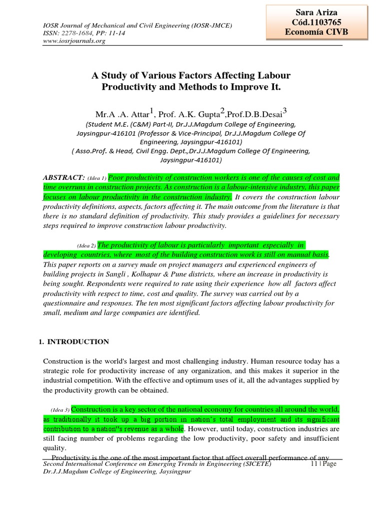 Productividad Economica. | PDF | Labour Economics | Macroeconomics