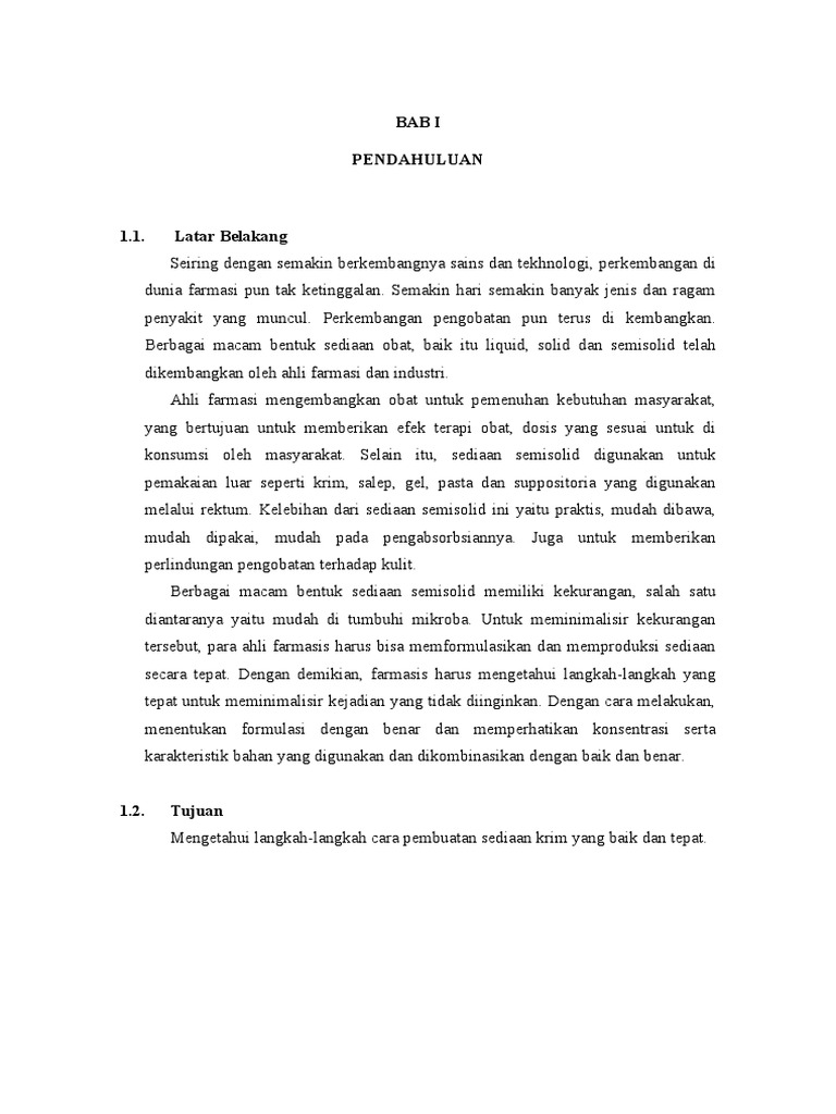 Bab Viii Cream | PDF | Kesehatan Holistik | Teknologi & Rekayasa