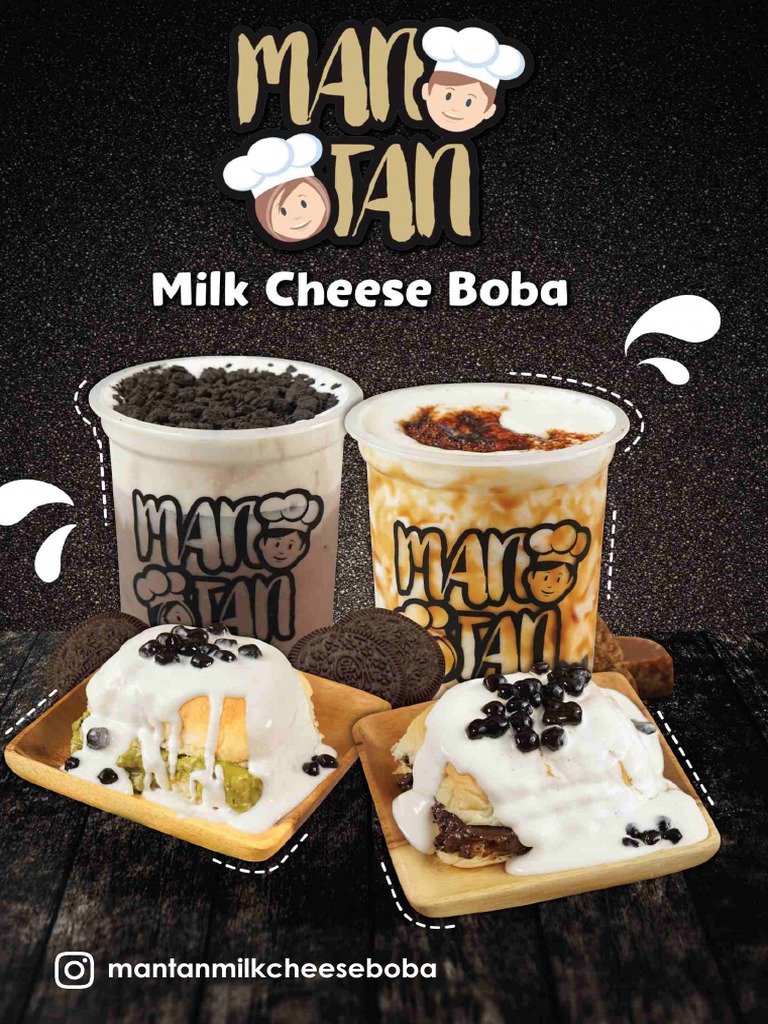 Minuman Boba Kekinian Mantan Milk Cheese | PDF | Memasak, Makanan, & Anggur