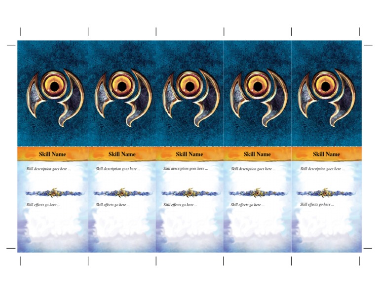 Silver Tower Skill Cards FORM V1 | PDF