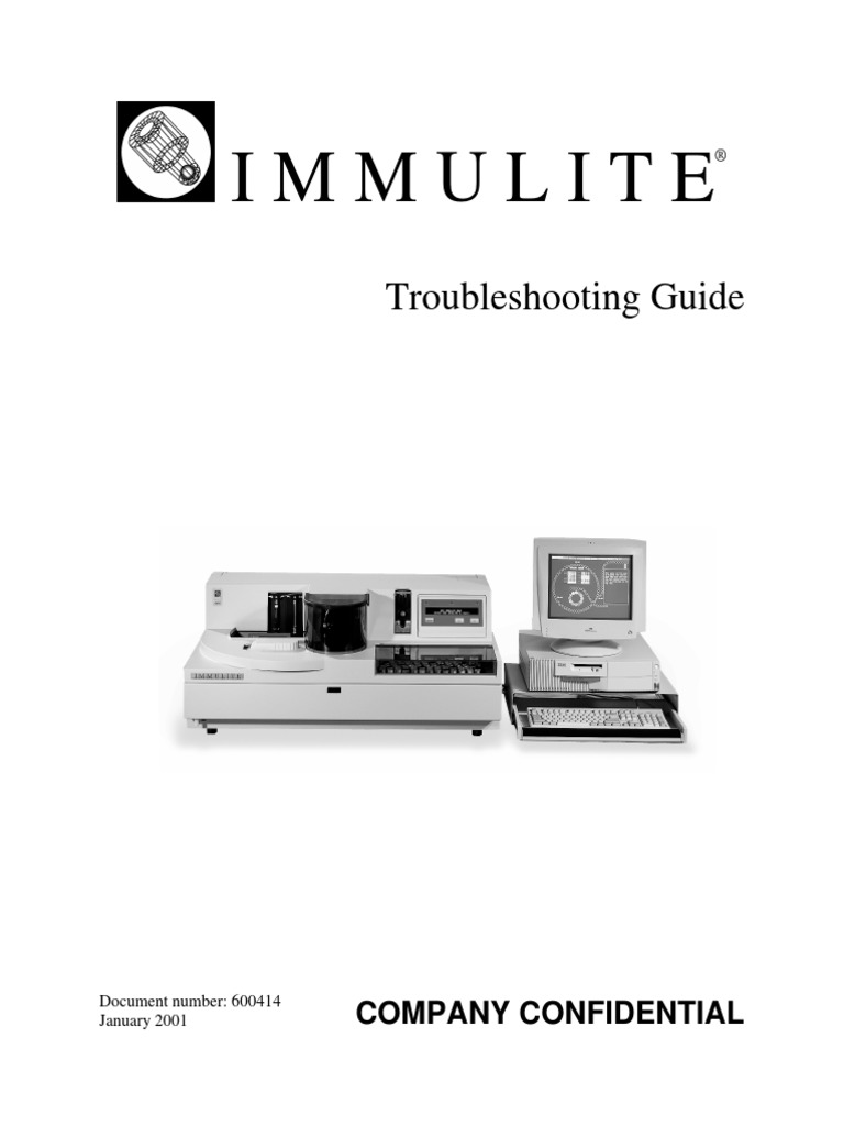 IMMULITE Troubleshooting Guide | PDF | Chemistry | Nature