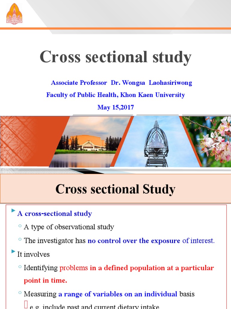 Overview of Cross-Sectional Studies | PDF | Cohort Study | Sampling ...