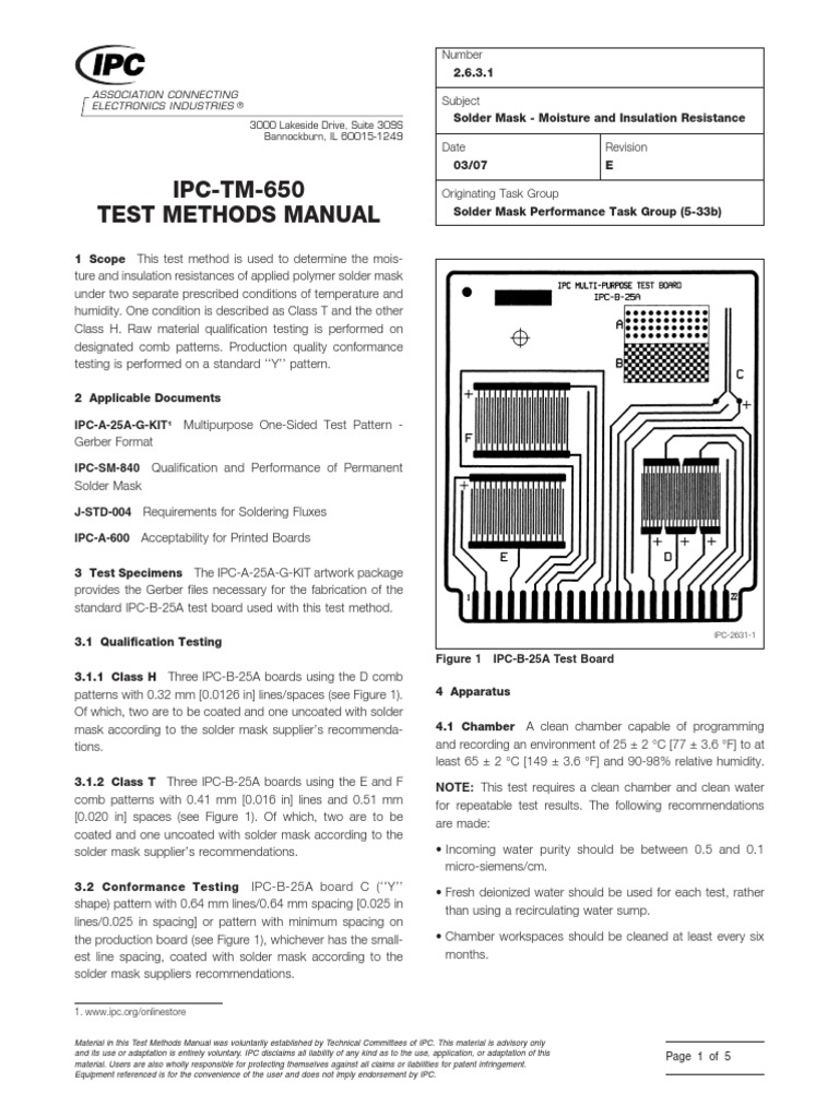 Ipc-Tm-650 Test Methods Manual | PDF | Solder | Electrical Resistance ...
