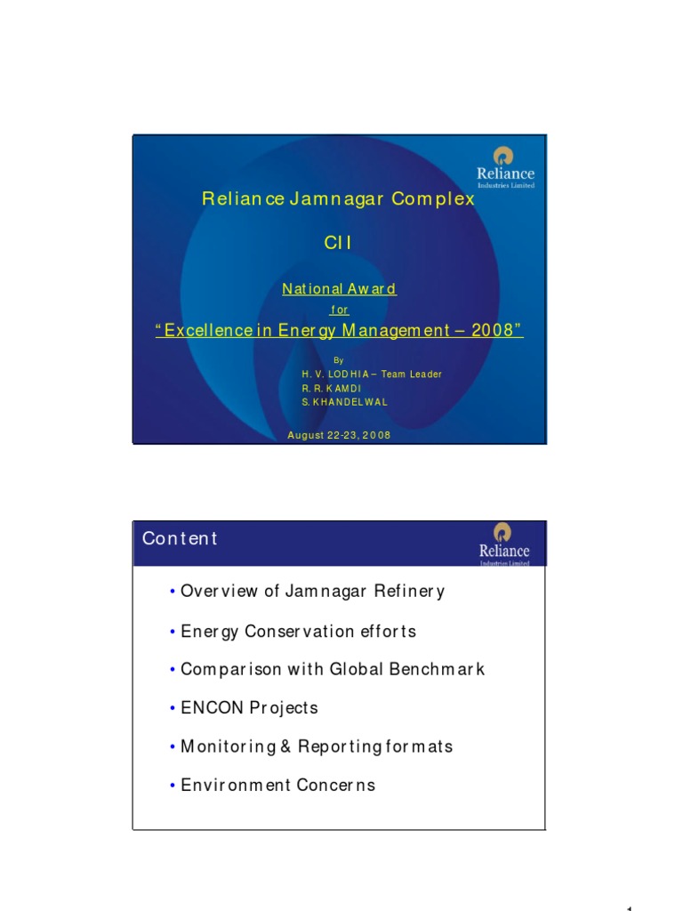 RIL Jamnagar | PDF