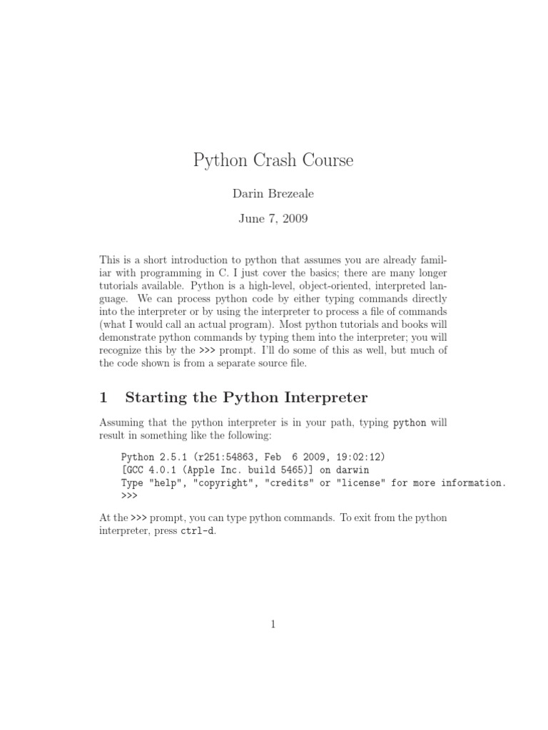 Python Crash Course Pdf Array Data Type Array Data Structure