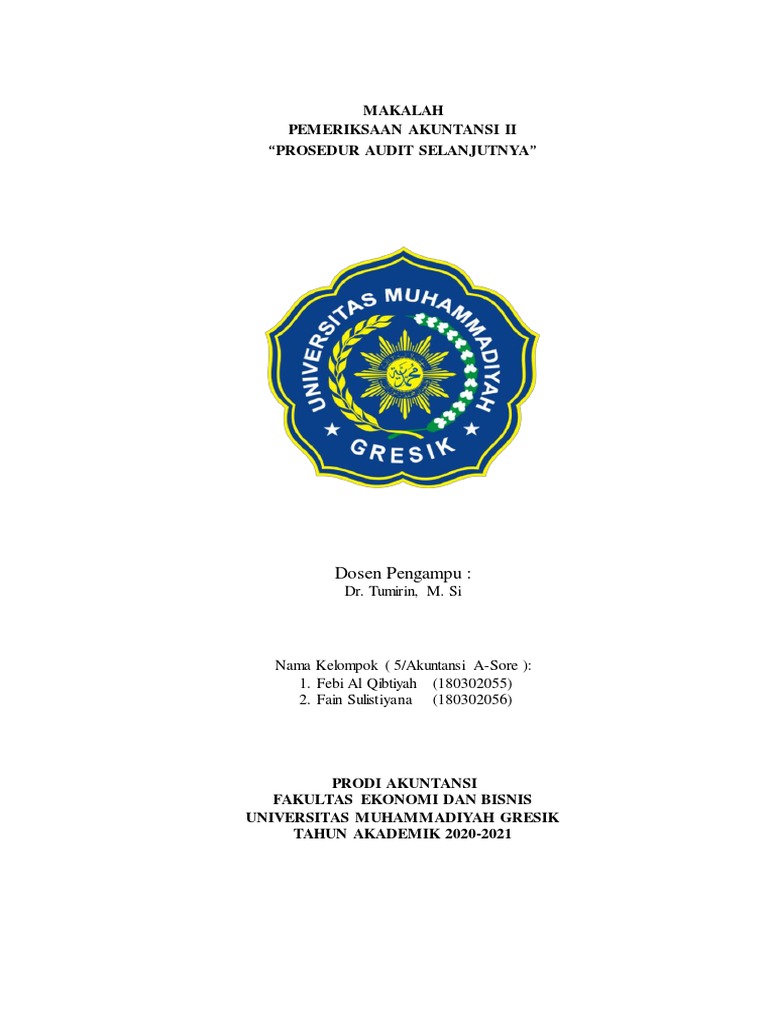 Prosedur Audit Substantif Dan Uji Detail Pdf Pengelolaan Keuangan