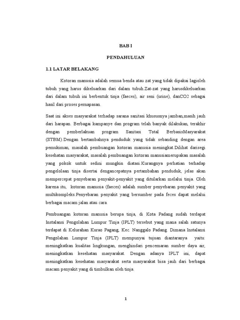 Sistem Jamban dan Pengolahan Tinja | PDF | Kesehatan Holistik