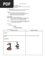 Lesson Plan Microscope | PDF