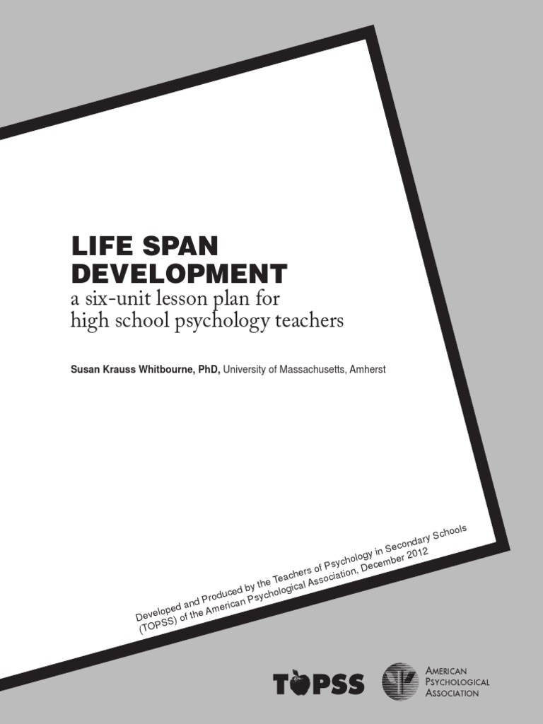 Life Span Development: A Six-Unit Lesson Plan For High School ...