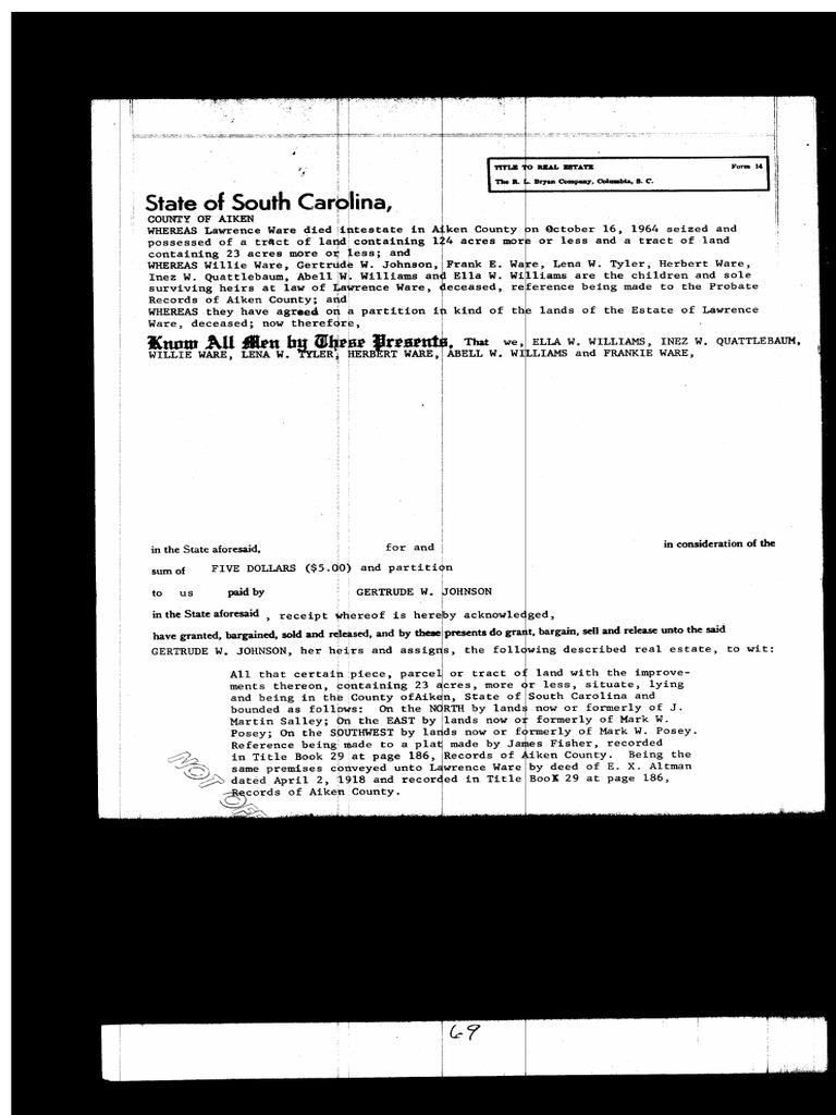 Lawrence Ware 23 Acres 1918 | PDF