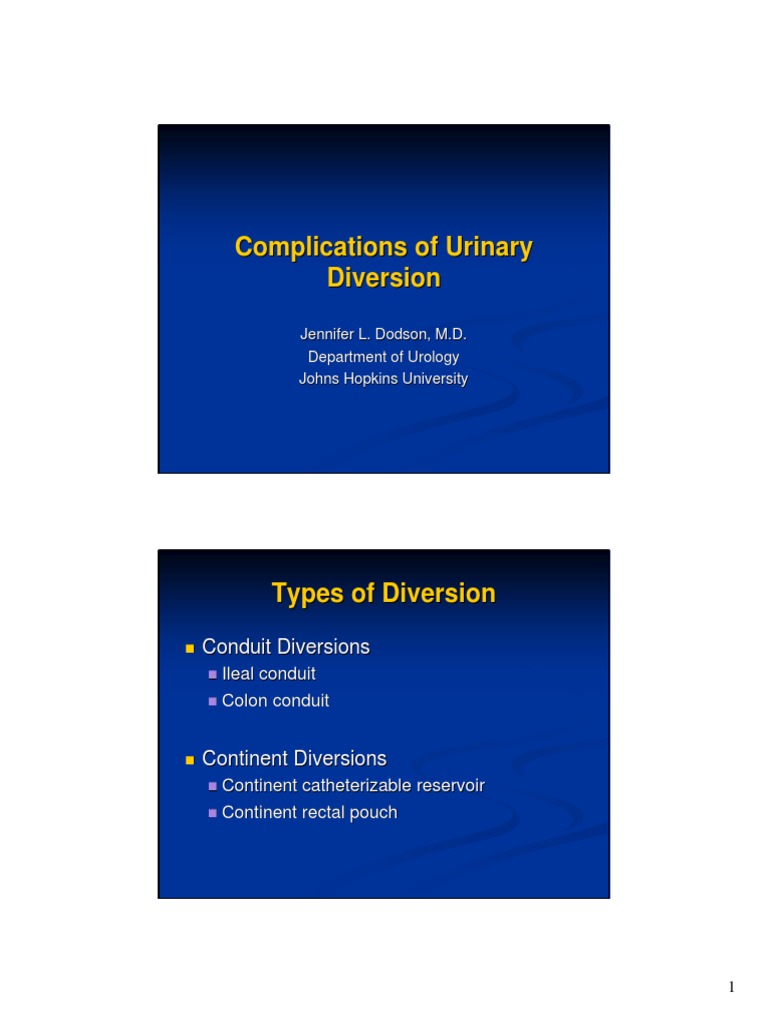 Complications of Urinary Diversion | PDF | Gastroenterology | Medical ...