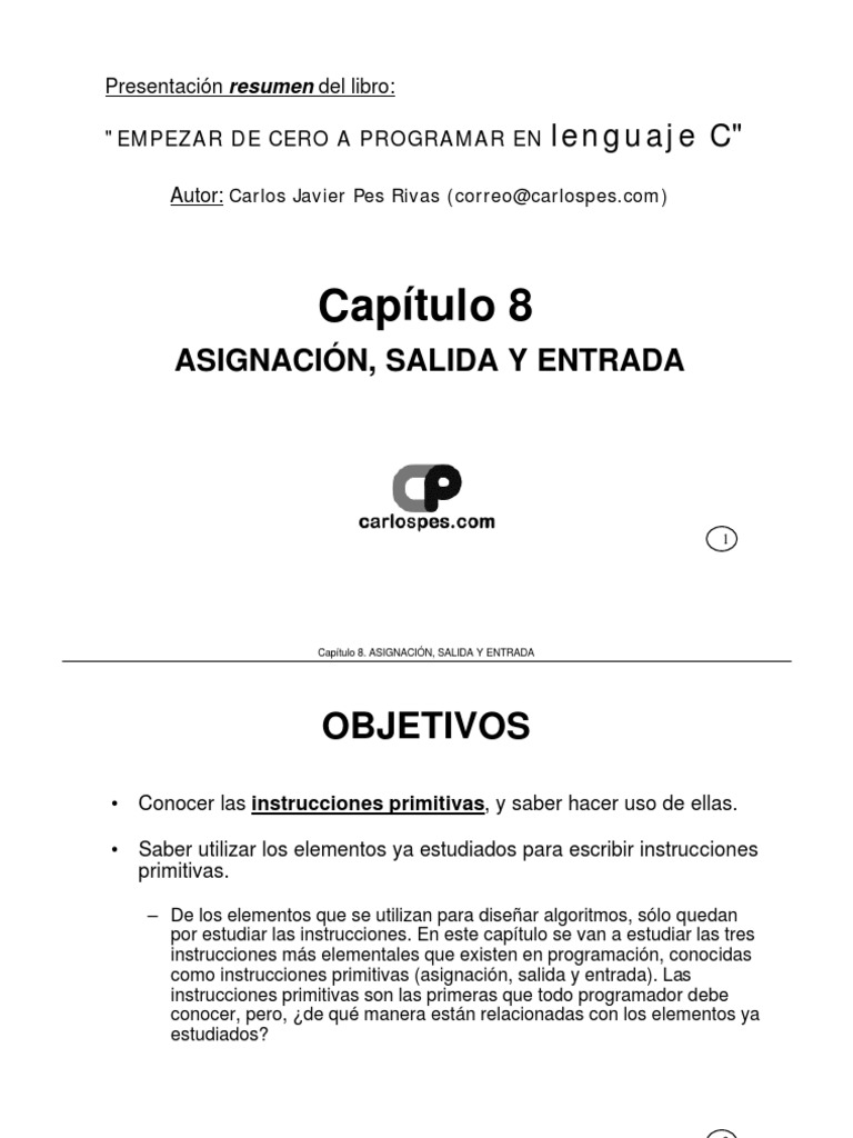 Instrucciones Primitivas en C | PDF | Lenguaje de programación | Algoritmos