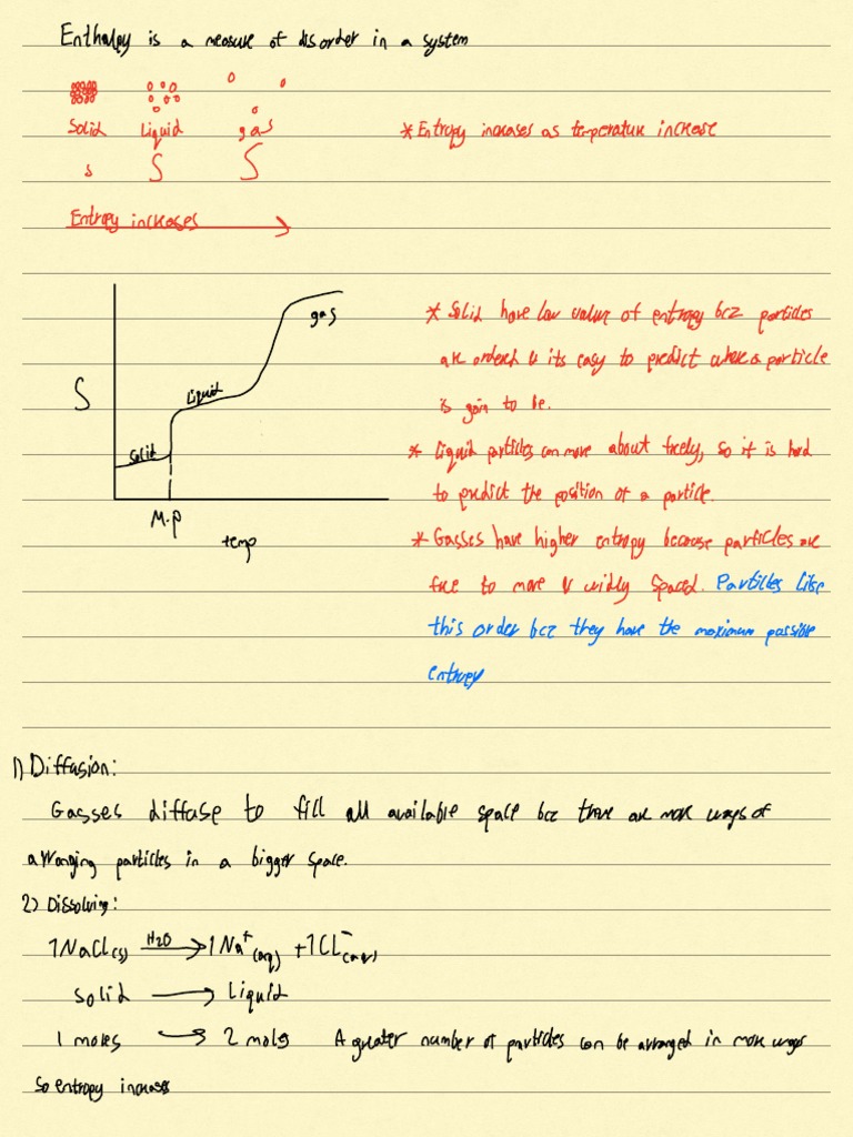 Entropy | PDF | Liquids | Physical Chemistry