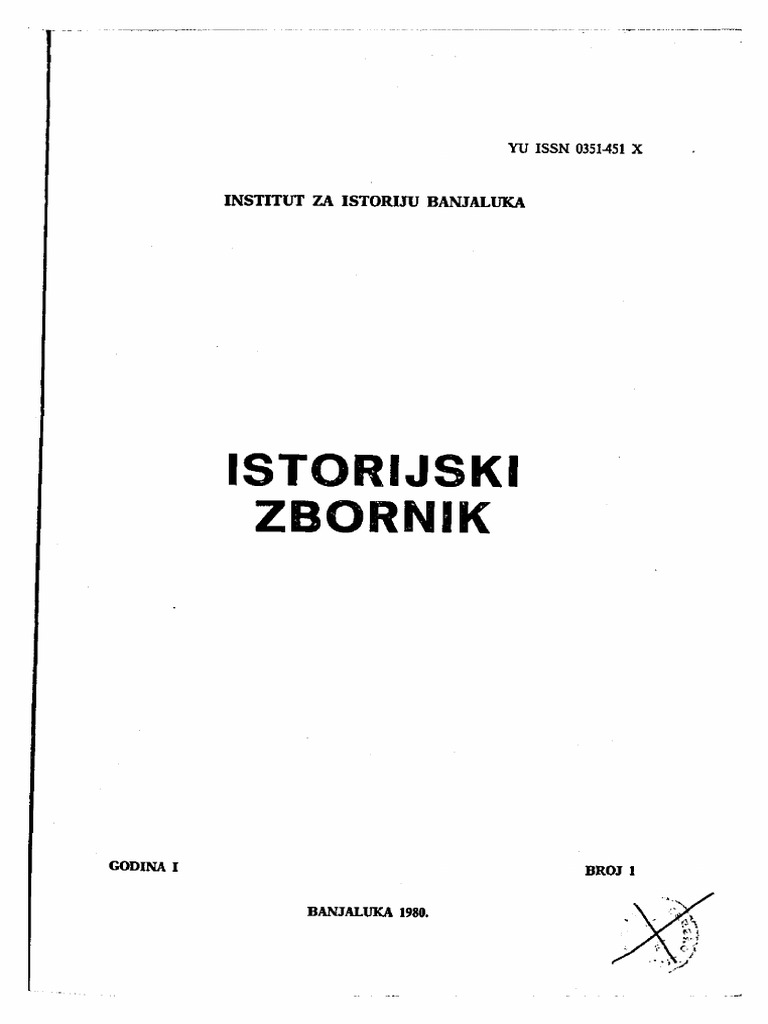 Istorijski Zbornik 1 (Banja Luka 1980) | PDF
