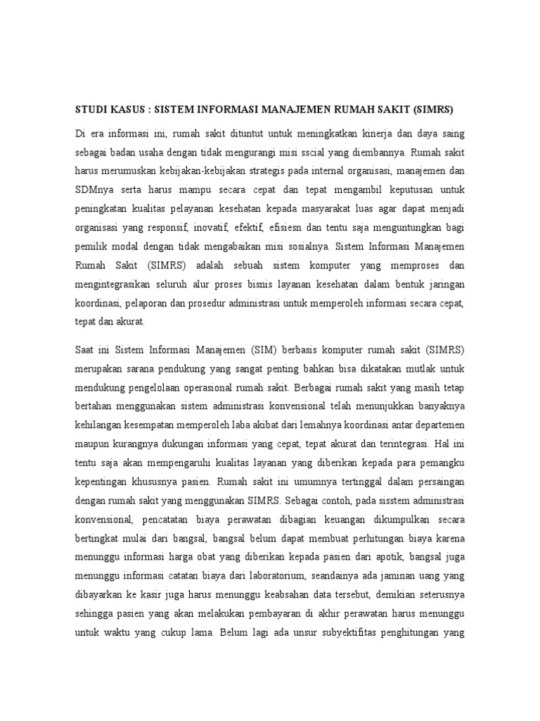 Studi Kasus Sim | PDF