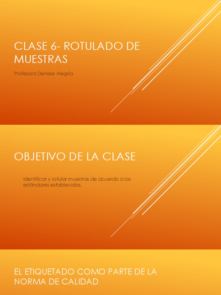 Rotulado Eficaz de Muestras Clínicas | PDF | Laboratorios | Prueba ...
