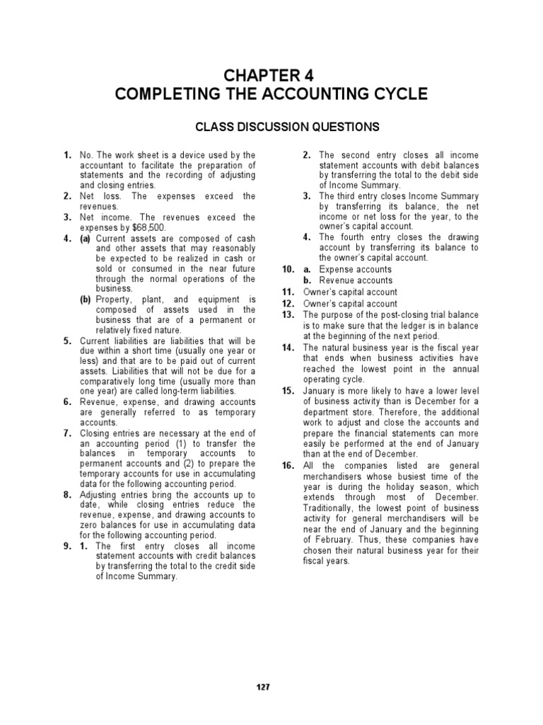 Completing the Accounting Cycle | PDF | Balance Sheet | Equity (Finance)