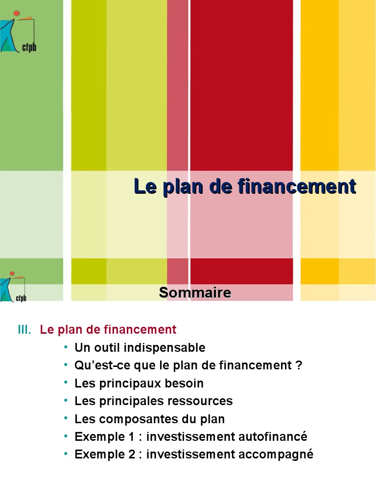 Le Plan de Financement | PDF | Sociétés | Investir