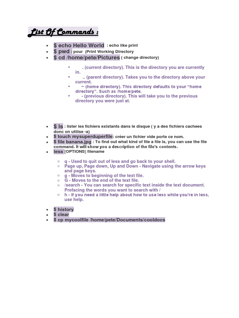 Linux Command Basics Guide | PDF