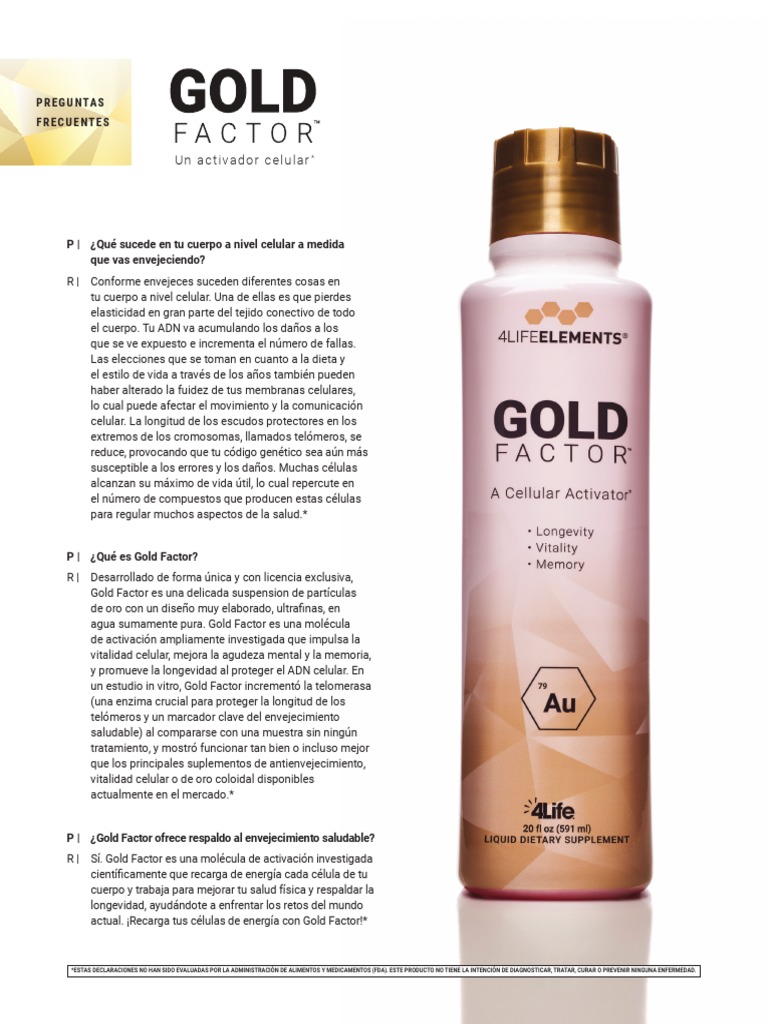 Gold Factor QA Spa | PDF | Envejecimiento | Telómero