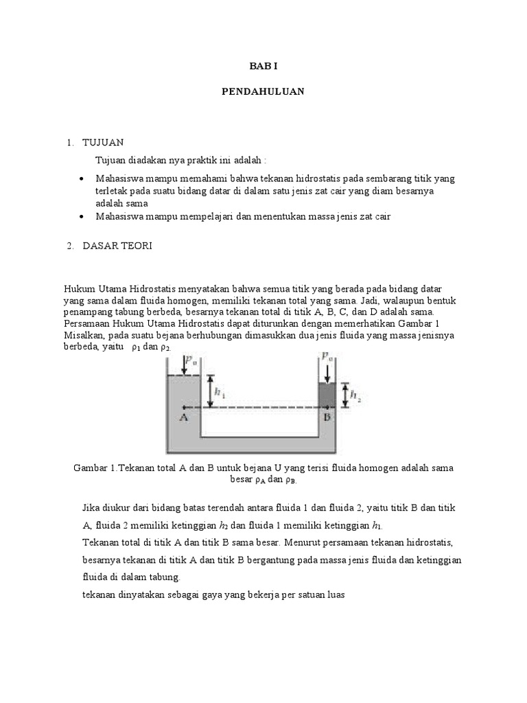 Praktik Hukum Utama Hidrostatis | PDF