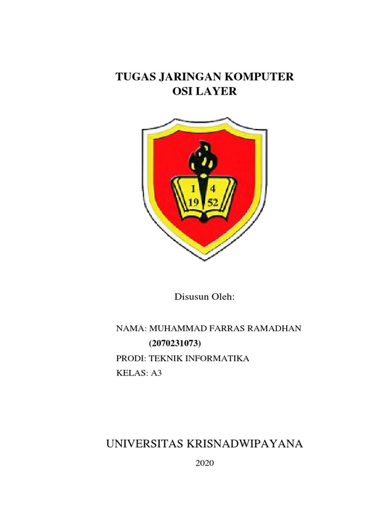 Tugas Jarkom Osi Layer (Muhammad Farras Ramadhan) | PDF