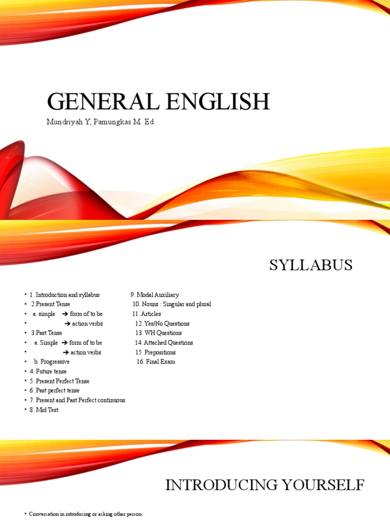 General English | PDF | Grammatical Tense | Perfect (Grammar)