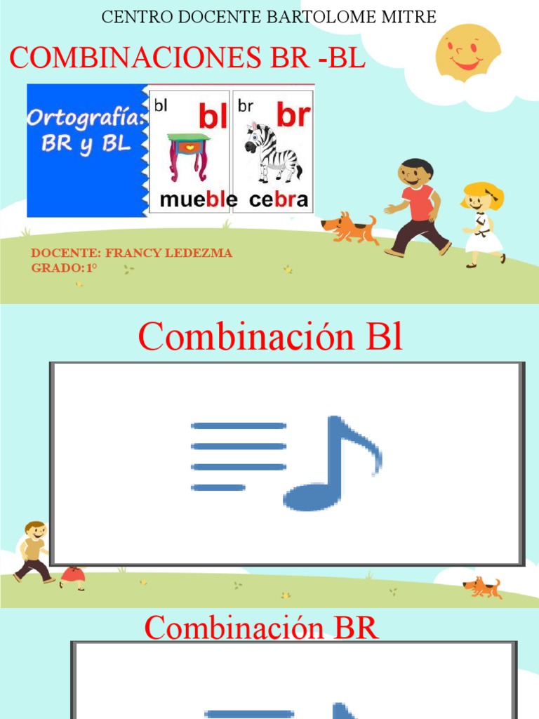 Clase de Español Combinaciones BR - BL | PDF