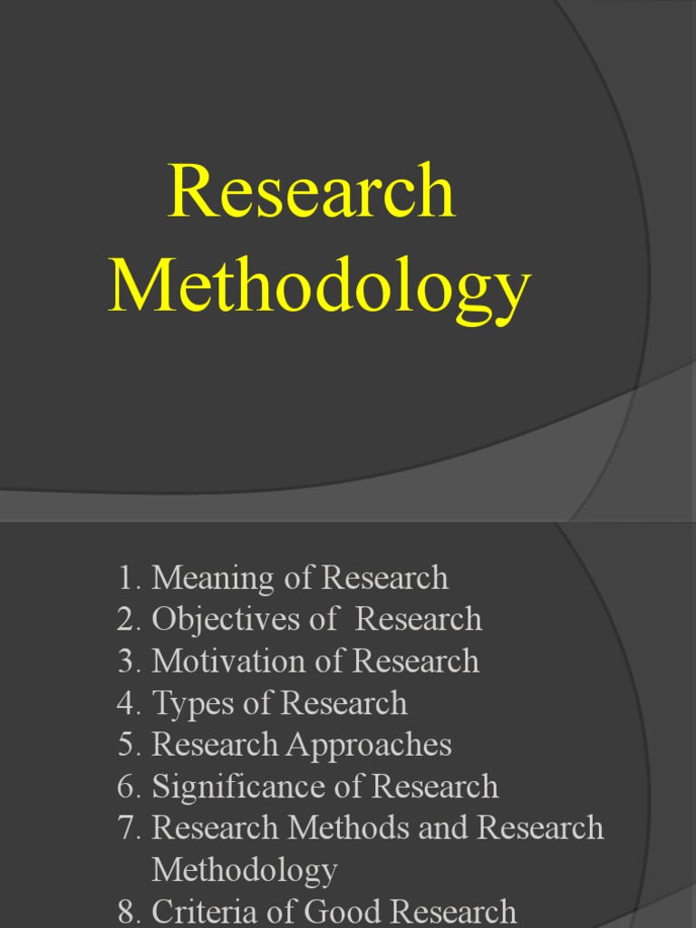 METHODS of RESEARCH - PPT (Meaning and Objectives of Research) | PDF ...