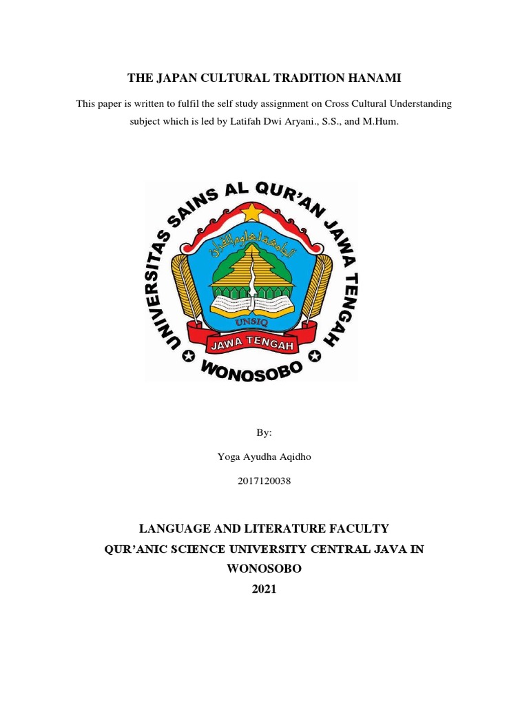 Makalah Cross Cultural Understanding THE JAPAN CULTURAL TRADITION HANAMI | PDF | Trees | Spring ...