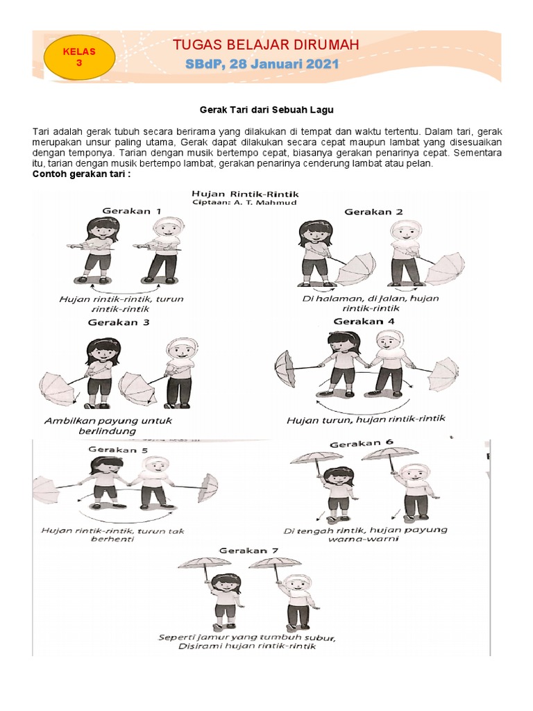 Tari Gerak Lagu Hujan Rintik-Rintik | PDF