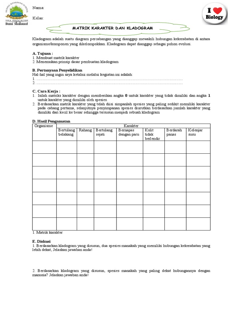 Panduan Membuat Kladogram | PDF