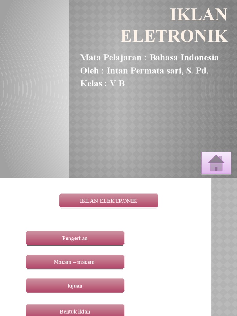 Ciri dan Jenis Iklan Elektronik | PDF
