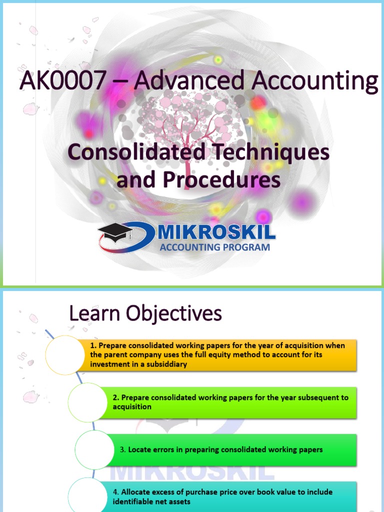 Advanced Accounting: Consolidation Techniques | PDF | Consolidation ...