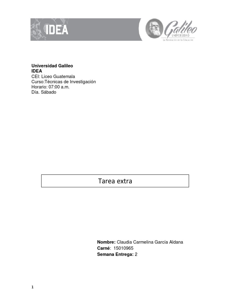 Tarea Extra | PDF
