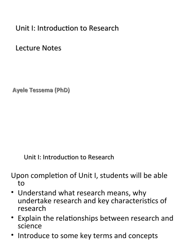 Chapter 1 Introduction To Research | PDF | Theory | Scientific Method