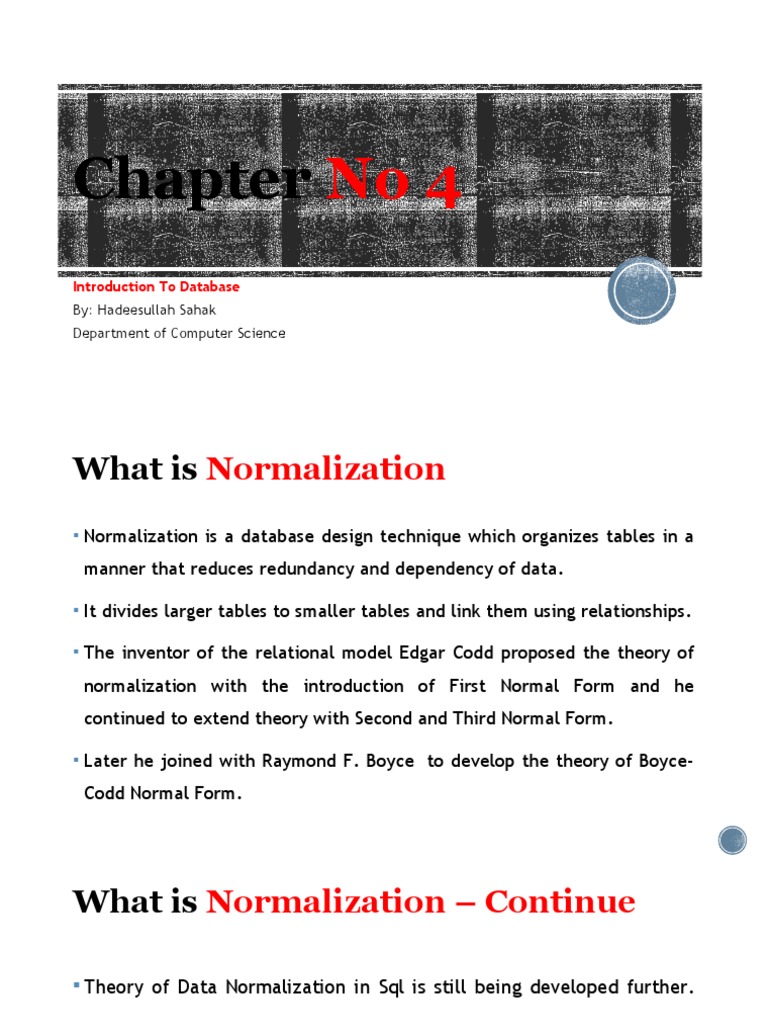 Intro - To-Database - Chapter No 4 | PDF | Data Model | Databases