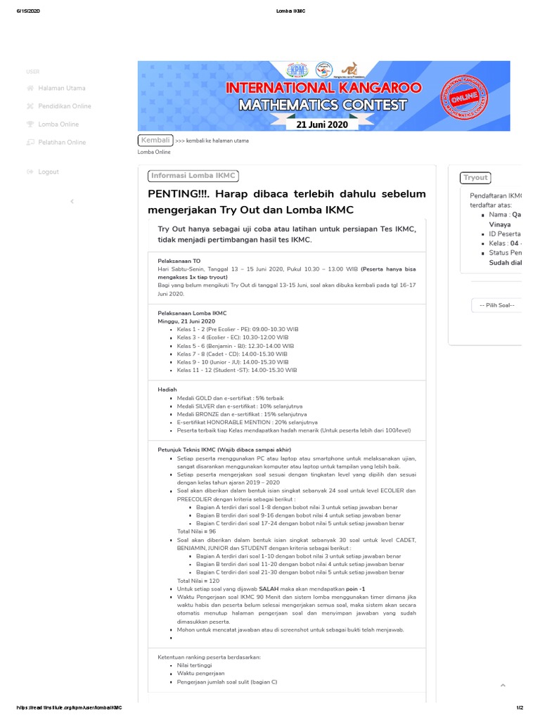 Lomba IKMC | PDF