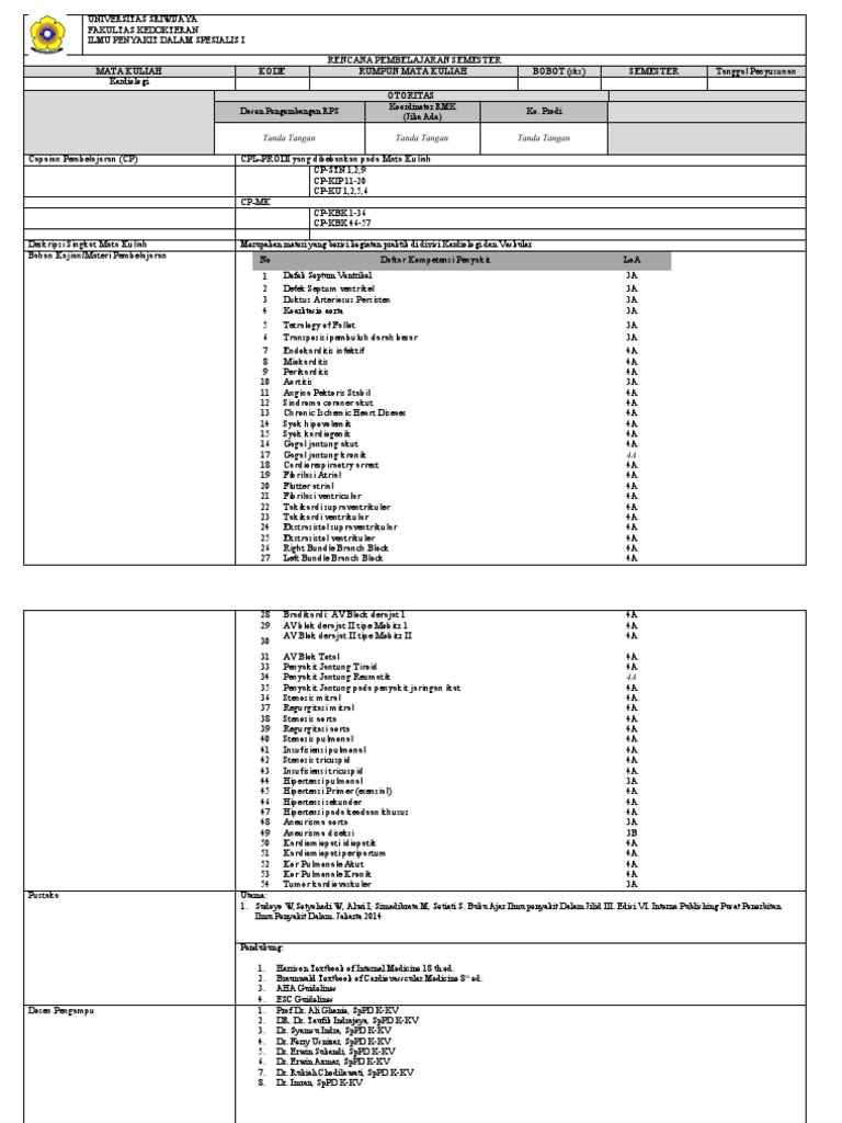 Form RPS Kardiologi | PDF